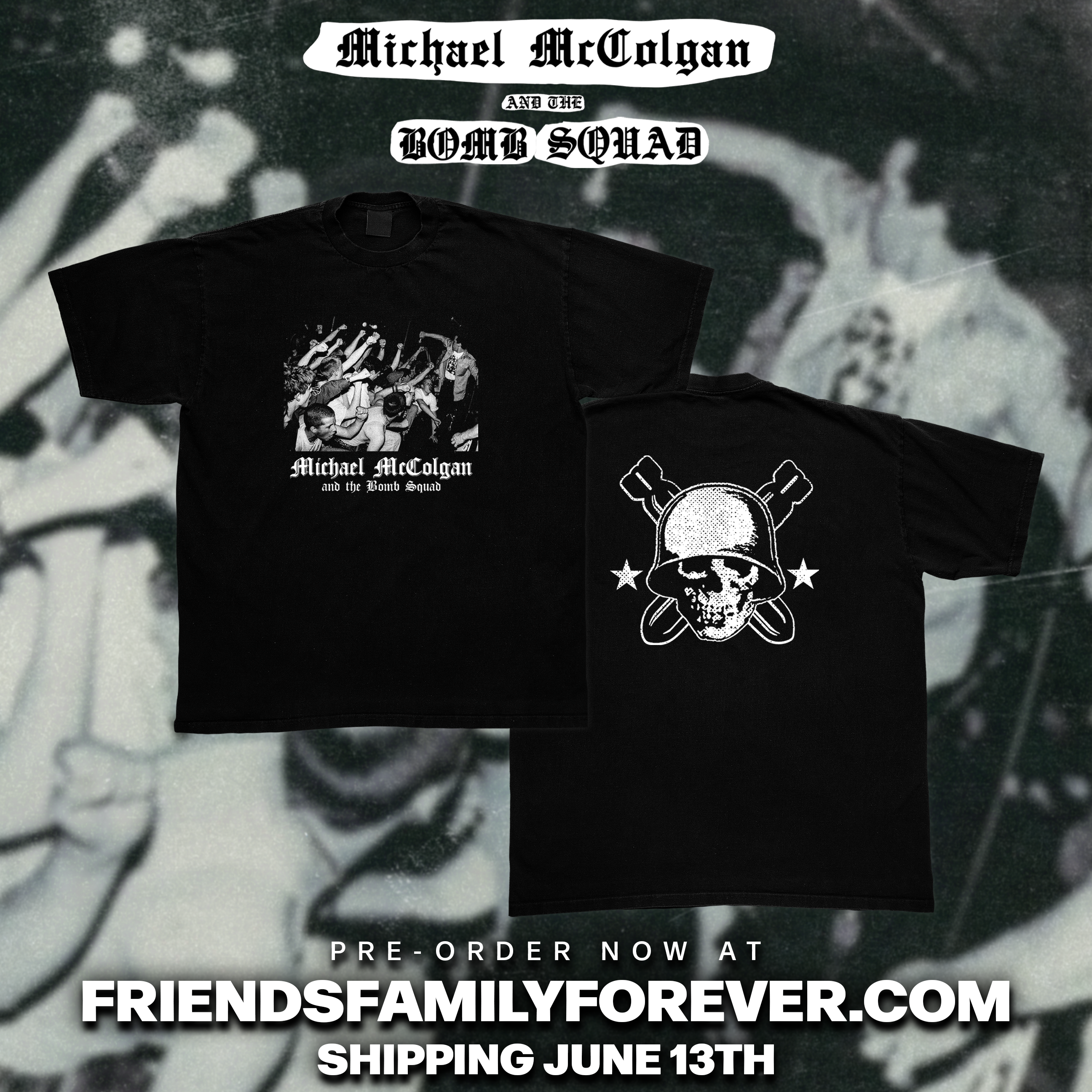 Michael McColgan & The Bomb Squad - Live Shirt – Friends Family Forever
