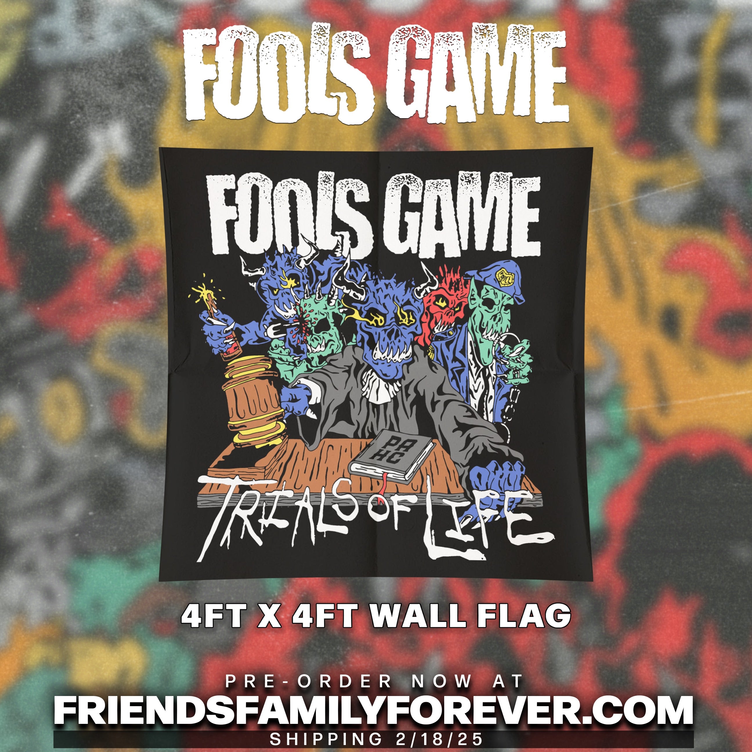 FOOLS GAME FLAG – Friends Family Forever