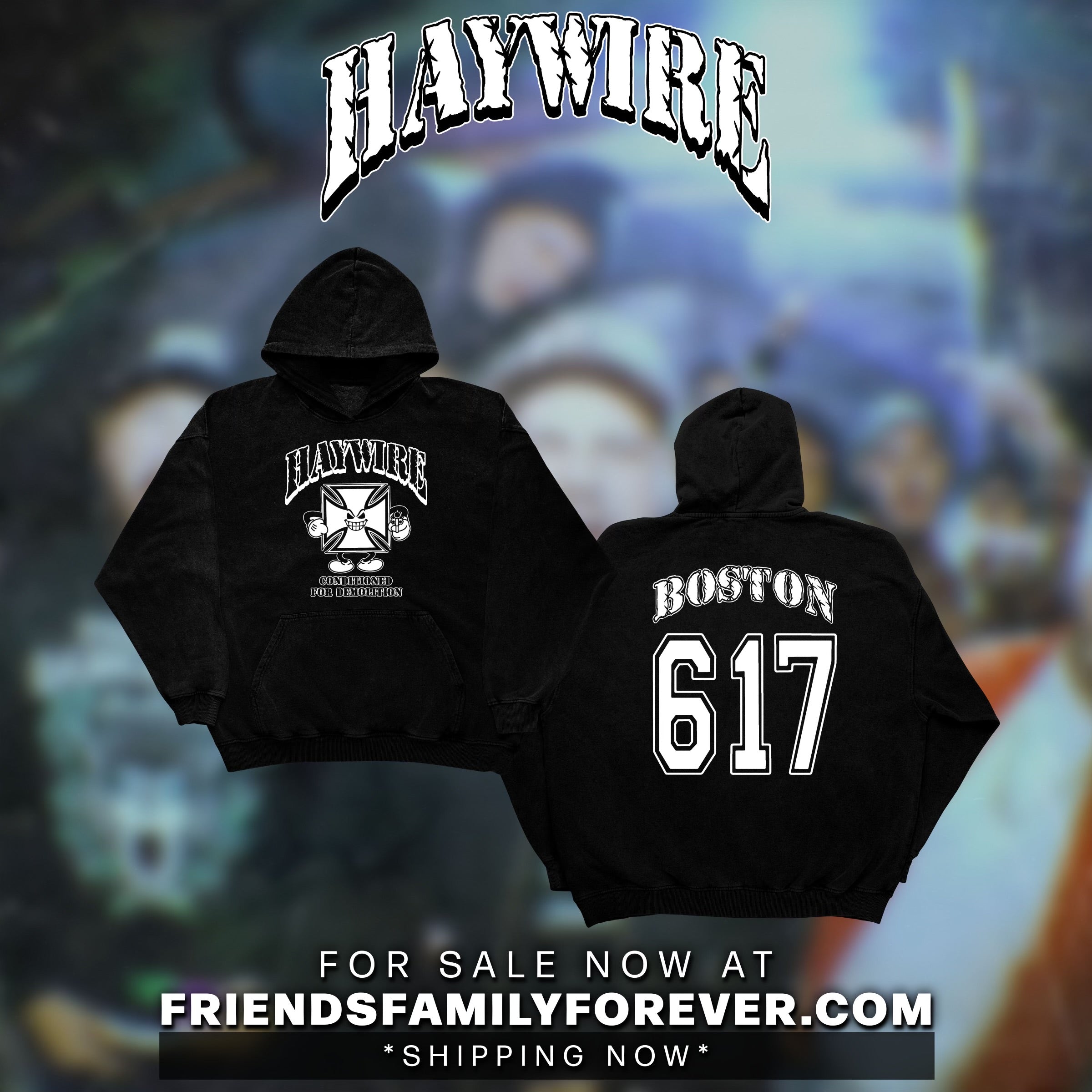 Haywire - Boston 617 Hoodie – Friends Family Forever